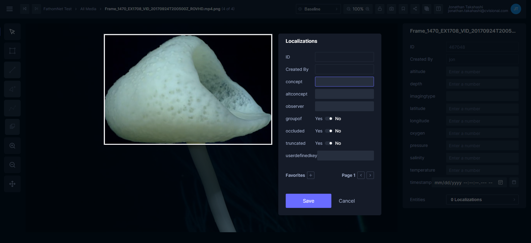Staging Data for FathomNet | Tator