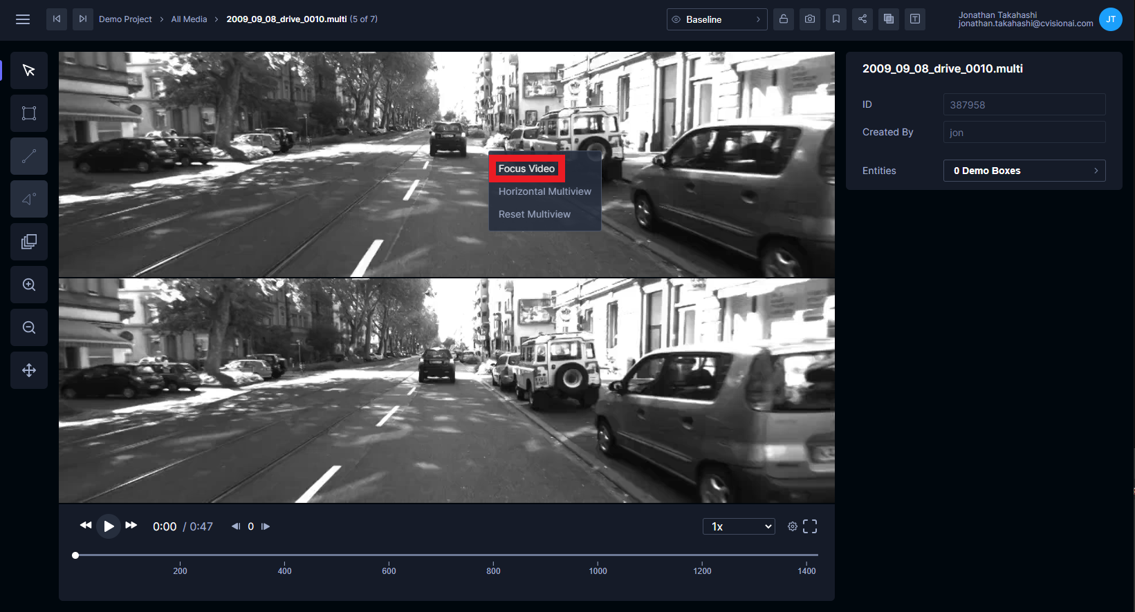 Multi-stream video playback | Tator