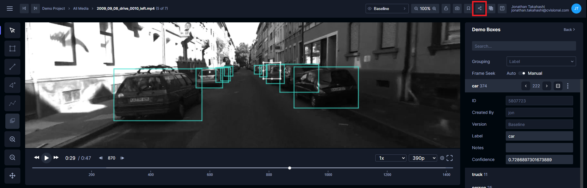 Share links to annotations and frames | Tator